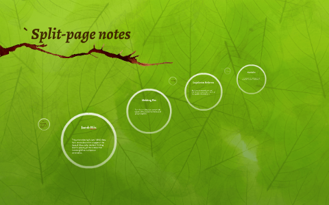 ` Split-page notes by Austin Pohlmann on Prezi