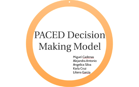 PACED Decision Making Model by Karla Cruz on Prezi