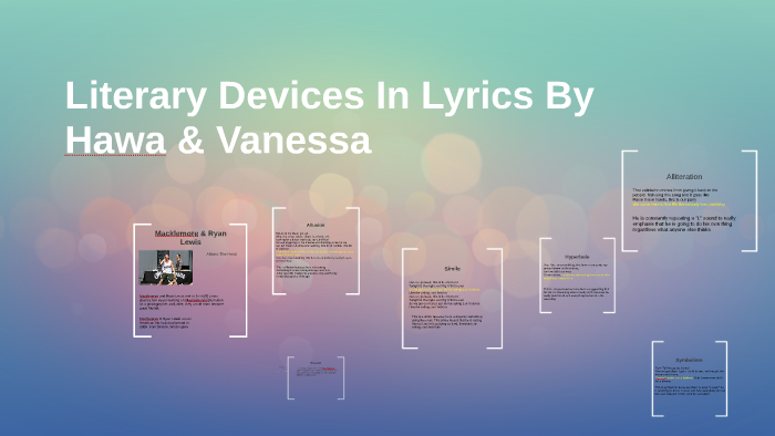 Literary Devices In Lyrics by Hodan Al on Prezi