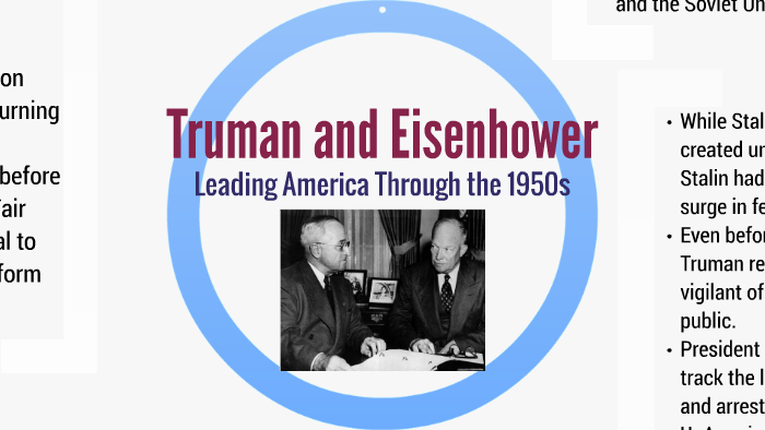 Truman and Eisenhower by Jenna Heinaman on Prezi