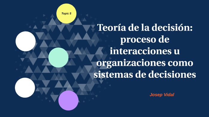 Teoría de la decisión by alejandro arratia