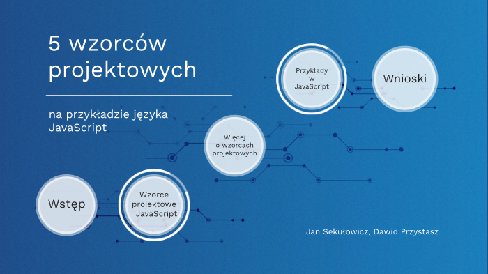 Wzorce projektowe na przykładzie języka JavaScript by Jan S. on Prezi