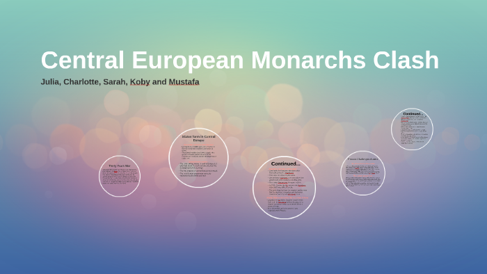 Central European Monarchs Clash by julia lynch on Prezi