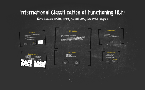 International Classification of Functioning (ICF) by Katie Holcomb on Prezi