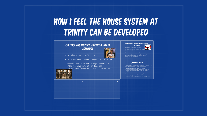 how i feel the house system at trinity can be developed by Ryan Moran ...
