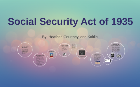 Social Security Act of 1935 by kaitlin artac on Prezi