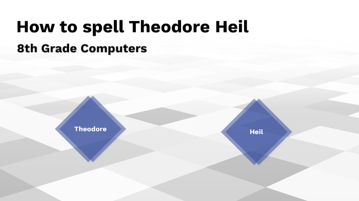 How to spell Theodore by Teddy Heil on Prezi