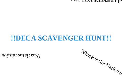 deca scavenger hunt by alejandra cardenas on Prezi