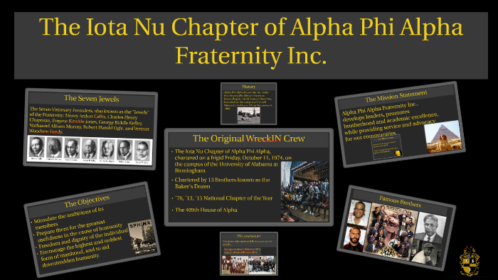 The Iota Nu Chapter of Alpha Phi Alpha Fraternity Inc. by on Prezi