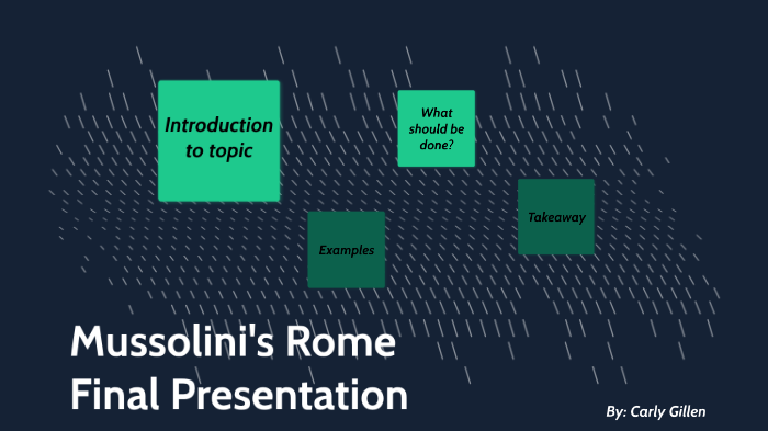 Mussolini's Rome Final Presentation by Carly Gillen on Prezi