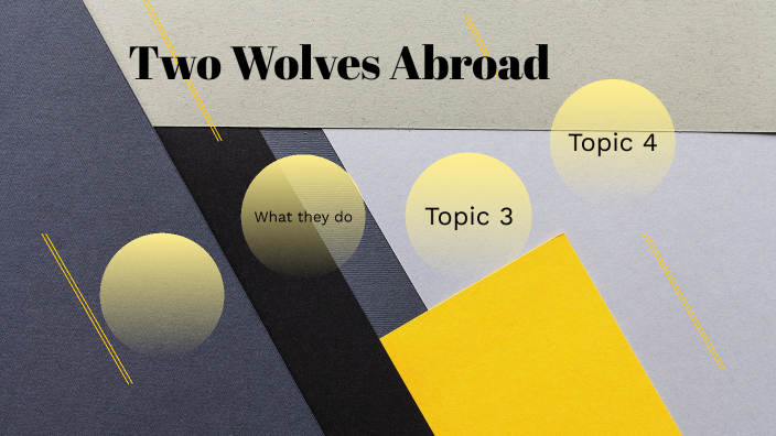 Two Wolves Abroad by Vansh Dhir on Prezi