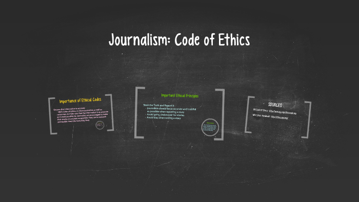 Journalism: Code of Ethics by Jada Martin on Prezi