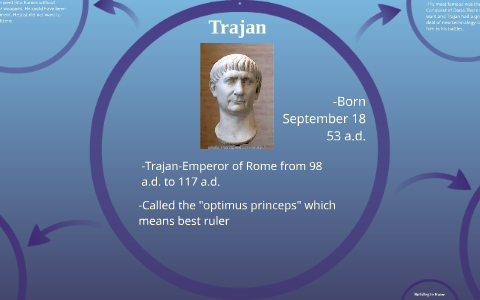 Trajan-Emperor of Rome from 98 a.d. to 117 a.d. by Connor Deeg on Prezi