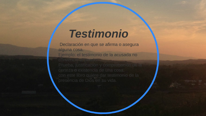 Testimonio by Vladimir Caballero on Prezi