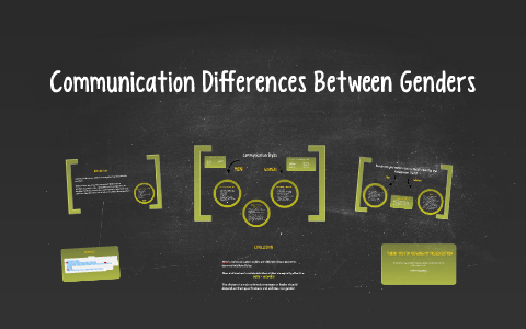 Communication Differences Between Genders by Haley Bayless on Prezi