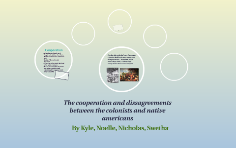 The cooperation between the colonists and native americans by Bob Joe ...