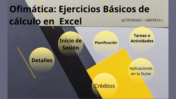 Ofimatica - Ejercicios Excel Basico by Zoila Pineda Calle on Prezi