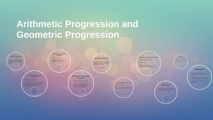 Arithmetic Progression and Geometric Progression by Yiting Gao on Prezi