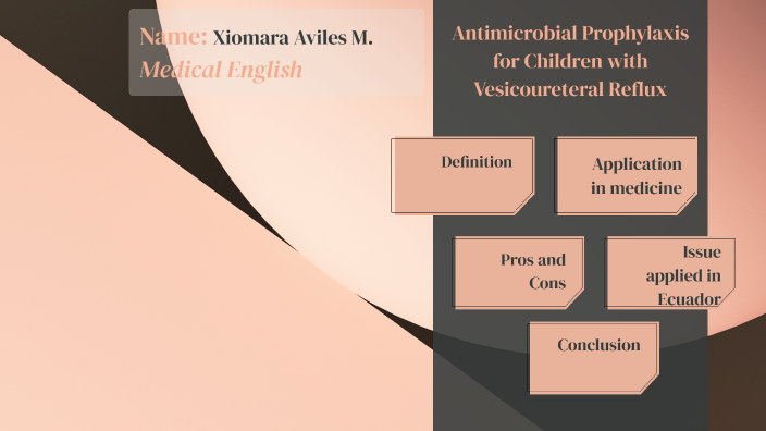 Antimicrobial Prophylaxis for Children with Vesicoureteral Reflux by ...