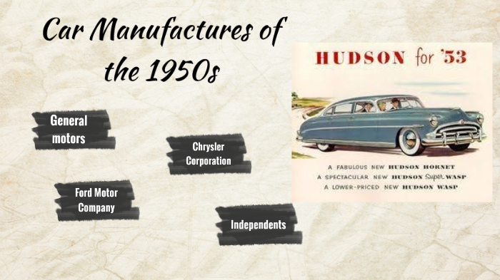 Car manufactures of the 1950s by Owen Rosson on Prezi