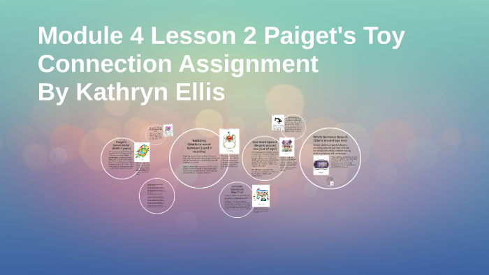 Module 4 Lesson 2 Paiget's Toy Connection Assignment by Katie Ellis on ...