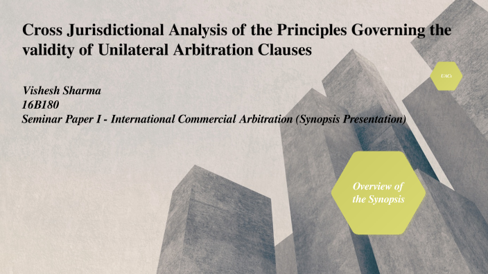 Crosss Jurisdictional Analysis of the Principles Governing the validity ...
