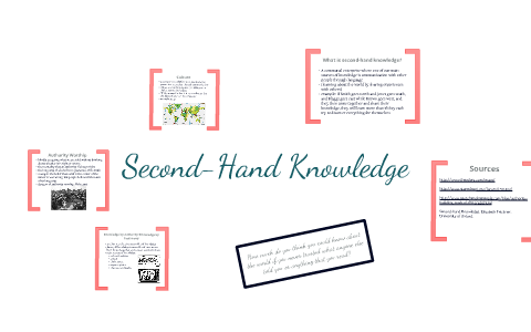 Second-hand Knowledge by Taylor Gilmore