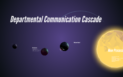 Departmental Communication Cascade by Savio Dcosta on Prezi