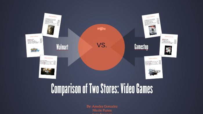 Comparison of Game Prices Walmart VS Gamestop by Amelez Gonzalez on Prezi