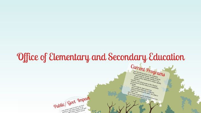 Office of Elementary and Secondary Education by Jalisa Allen on Prezi