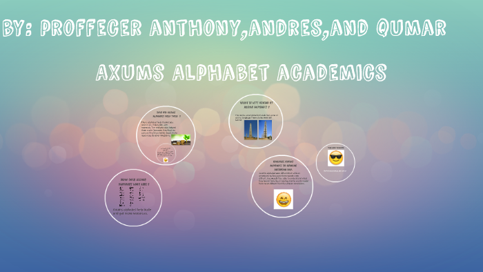 Axums Alphabet by Anthony Asturias on Prezi