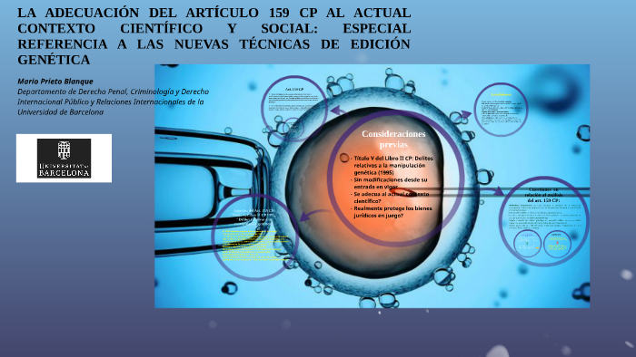 LA ADECUACIÓN DEL ARTÍCULO 159 CP AL ACTUAL CONTEXTO CIENTÍF by mario ...