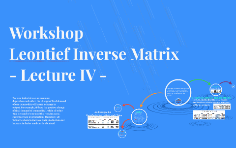 Leontief Inverse Matrix by merve ertal on Prezi