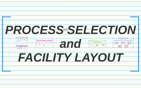 PROCESS SELECTION and FACILITY LAYOUT by on Prezi
