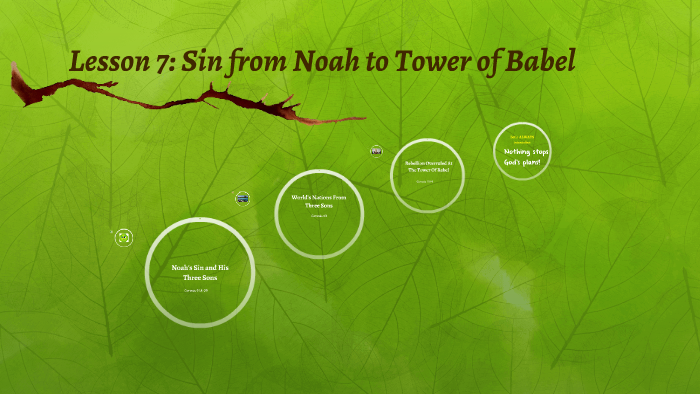 Lesson 7: Sin from Noah to Tower of Babel by Cynthia Bell on Prezi