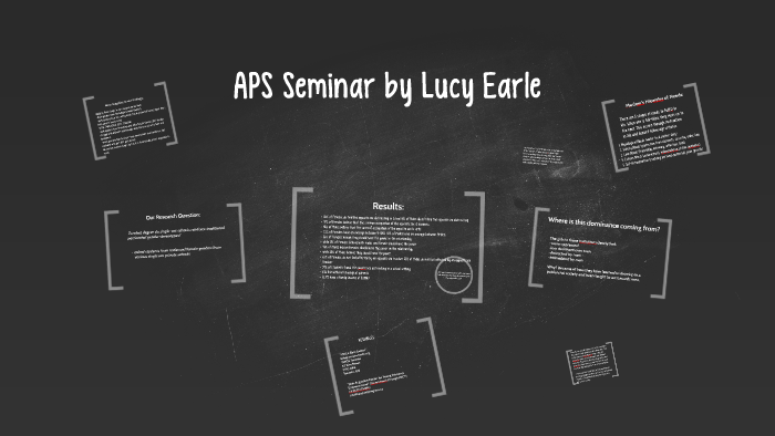 APS Seminar by Lucy Earle by Lucy Earle on Prezi