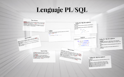 Lenguaje PL/SQL by Javier García on Prezi
