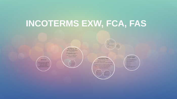 INCOTERMS EXW, FCA, FAS by Wendy Atencio on Prezi