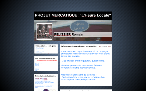 PROJET MERCATIQUE : by Romain Pélissier on Prezi