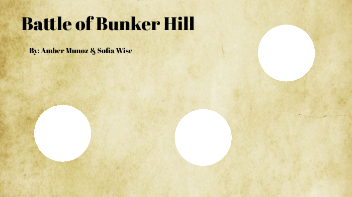 Battle Of Bunker Hill by Sofia Wise on Prezi