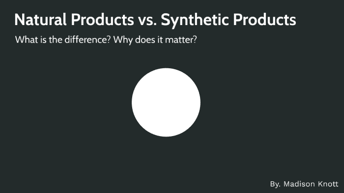Natural vs. Synthetic products by Madi Knott on Prezi