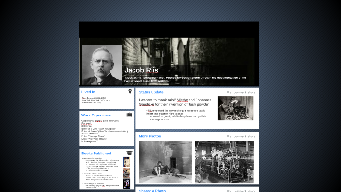 Jacob Riis by Maya Shaughnessy on Prezi