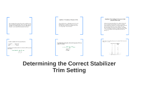 Determining the Correct Stabilizer Trim Setting by reslie pangan on Prezi
