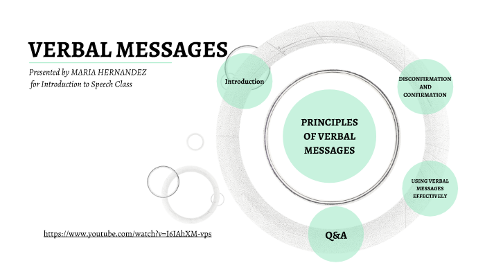 5. VERBAL MESSAGES by Maria Hernandez on Prezi