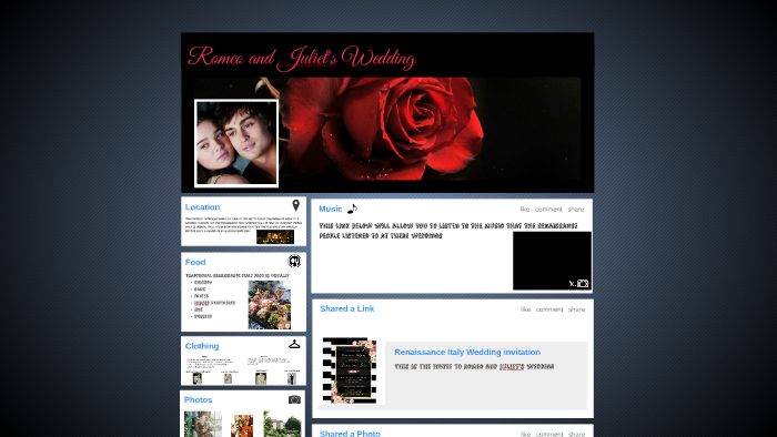 Romeo and Juliets Wedding by kendylle hubby on Prezi