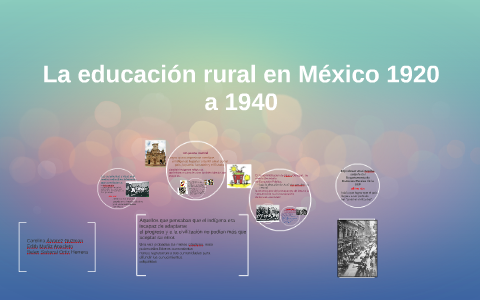 La educación rural en México 1920 a 1940 by on Prezi