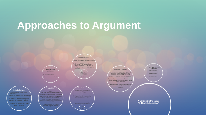 Approaches to Argument by Susan Cook on Prezi