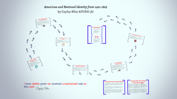 American and National Identity from 1491-1865 by Cayley B on Prezi