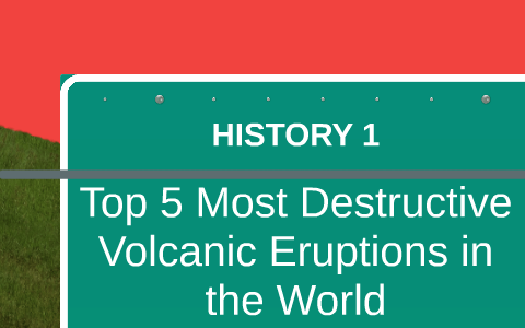 Top 5 Most Destructive Volcanic Eruptions in the World by Ruth ...