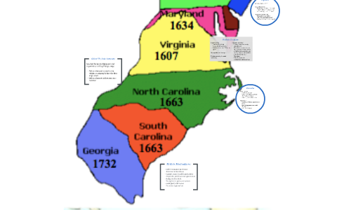 Southern Colonies, 17th Century by Nina Ellis Frischmann
